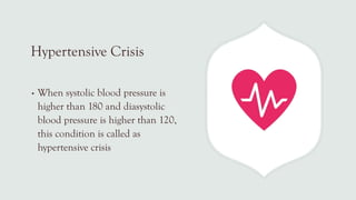 Hypertensive Crisis.pptx Hypertension Emergency and Hypertension Crises | PPT