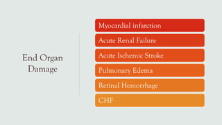 Hypertensive Crisis.pptx Hypertension Emergency and Hypertension Crises ...