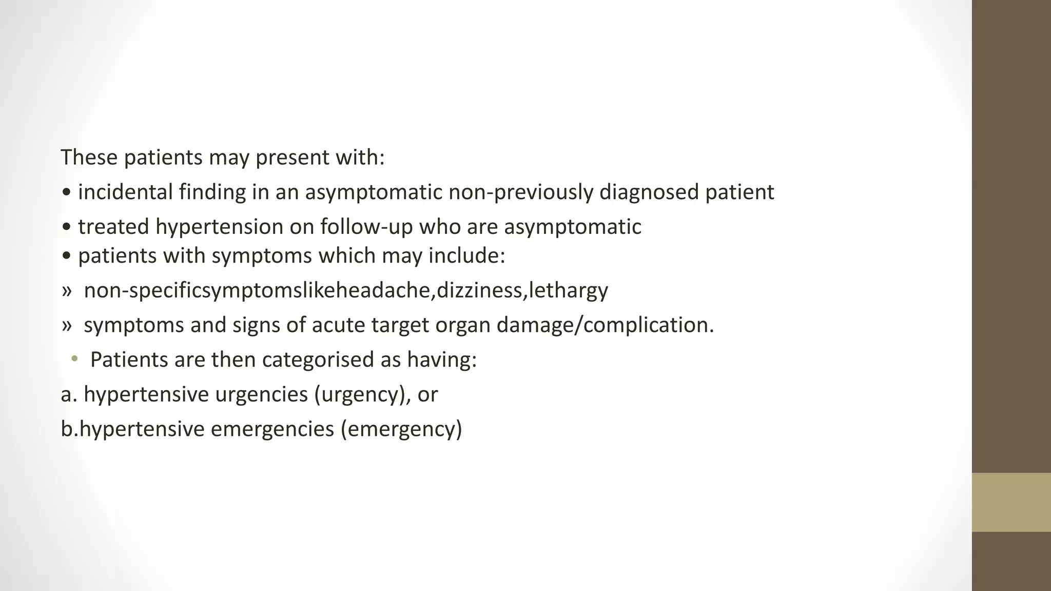 Hypertensive crisis | PPTX