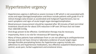 Hypertensive crisis | PPTX