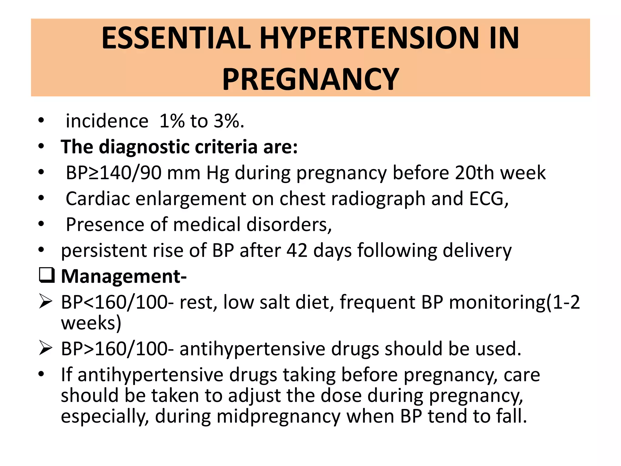 Hypertensive disorder in pregnancy | PPTX