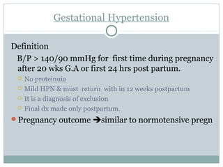 Hypertensive disorder of pregnancy | PPT
