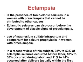 Hypertensive disorders in pregnancy by Heba | PPTX