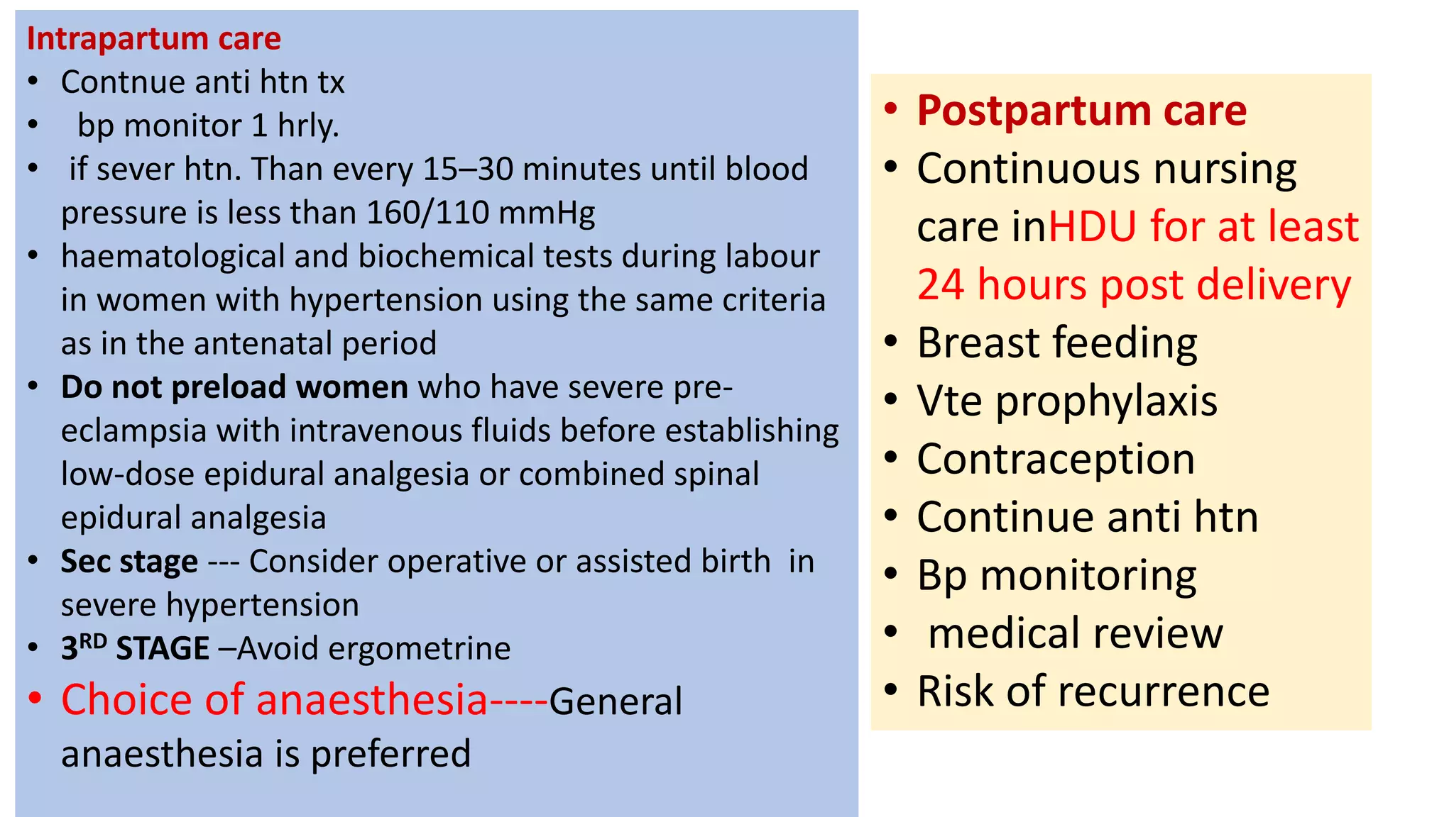 Hypertensive disorders during pregnancy pptx | PPTX