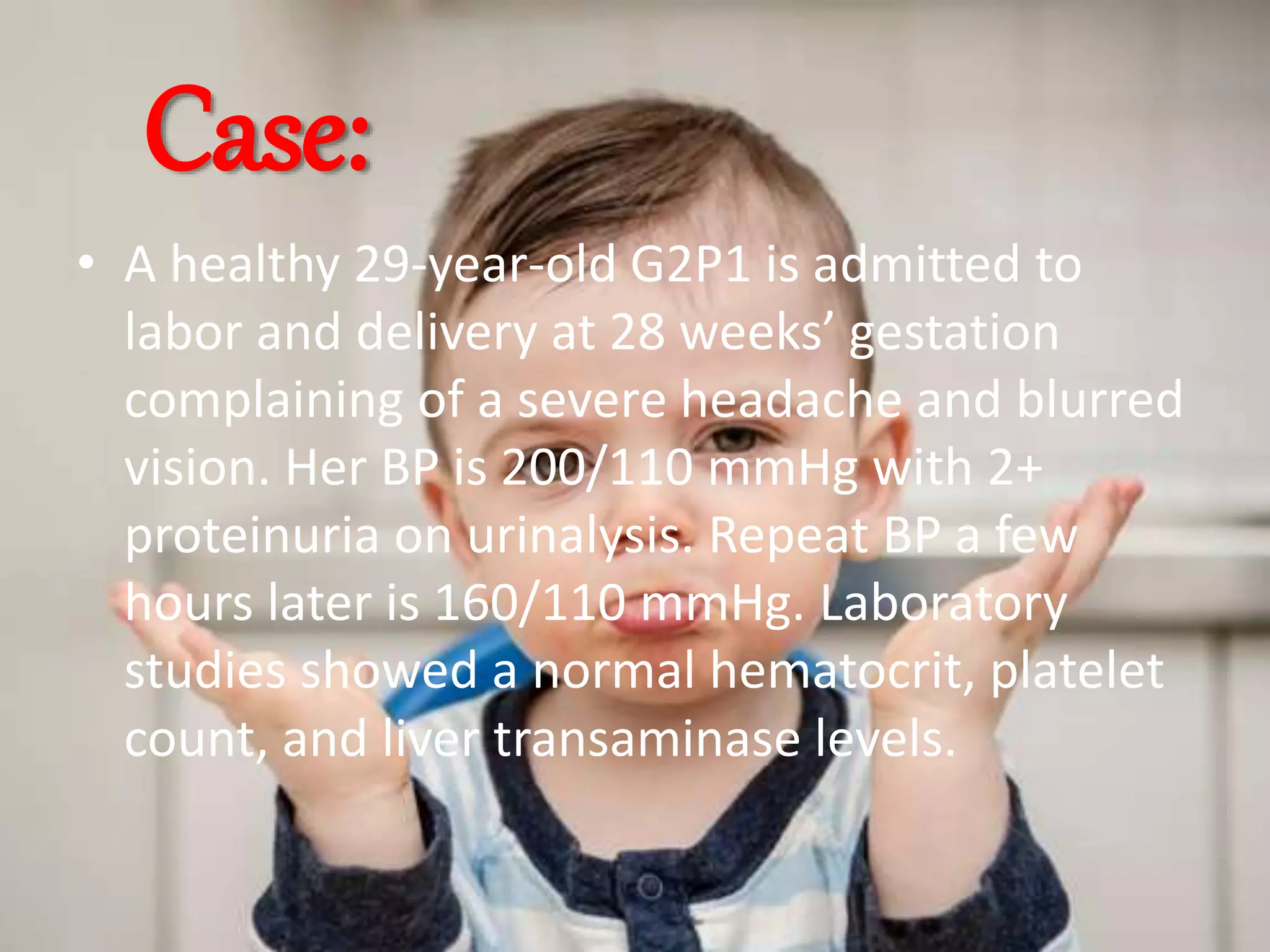 prevention and management of pre-eclampsia. | PPTX