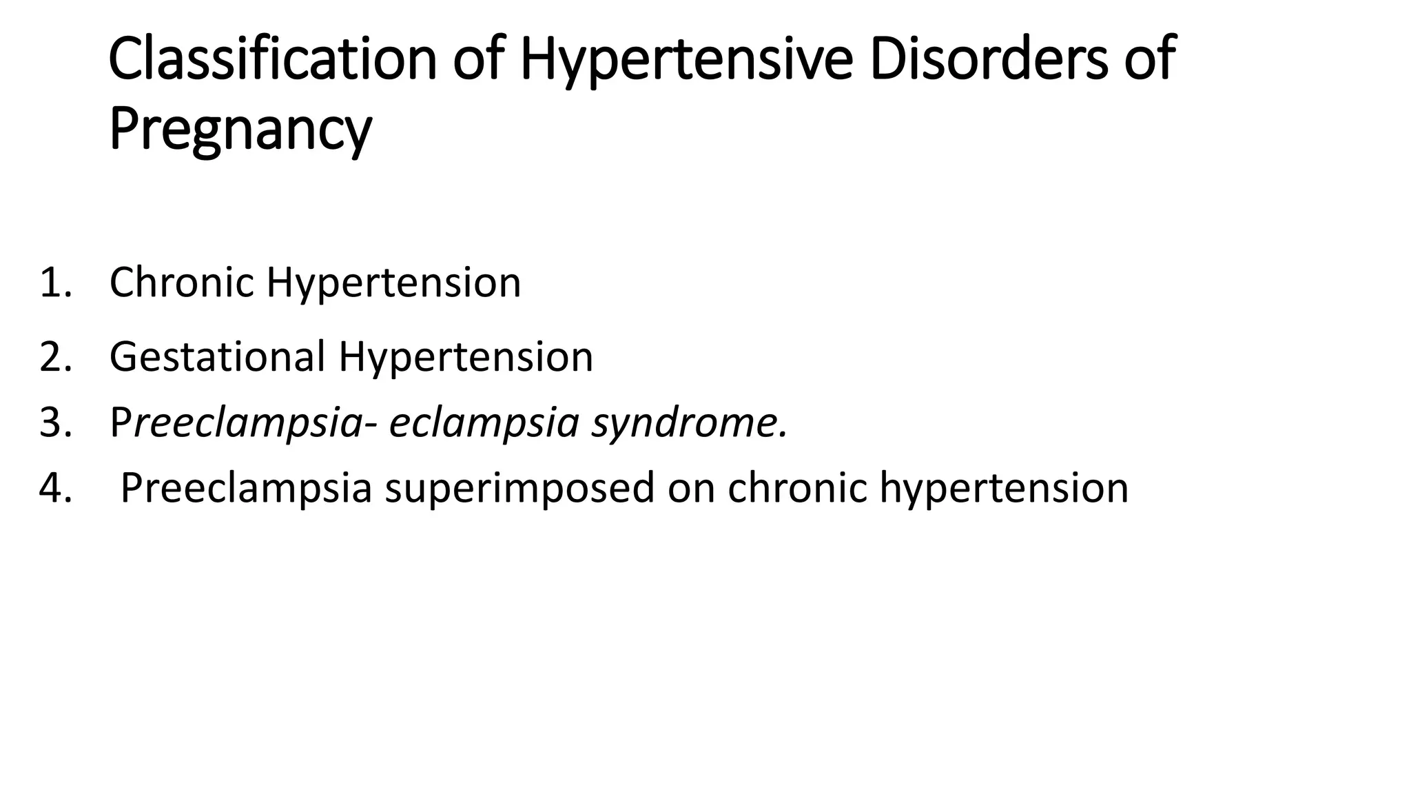 Hypertensive disorders in pregnancy | PPTX