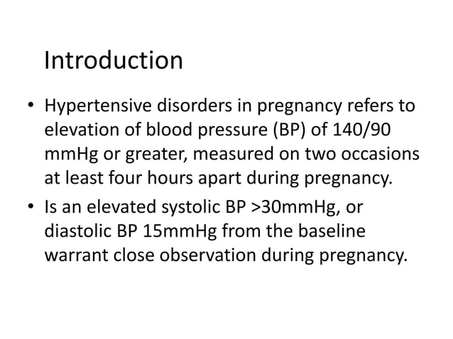 Hypertensive Disorders in Pregnancy, ( PIH)ppt | PPT