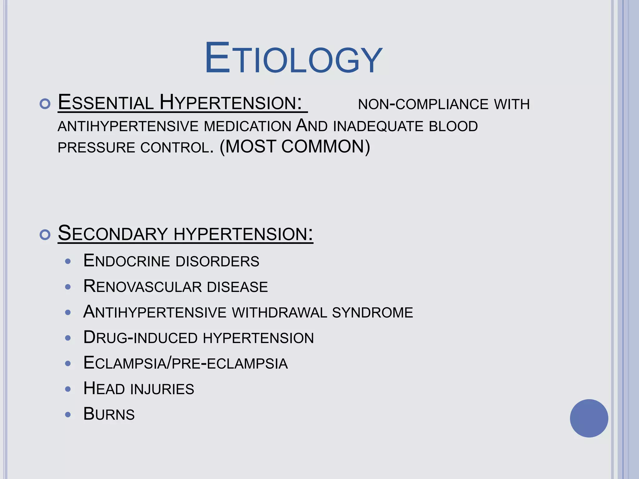 Hypertensive emergencies | PPTX