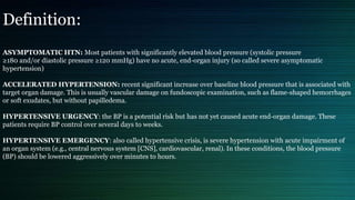 Hypertensive emergencies | PPTX | Heart and Cardiovascular Diseases ...