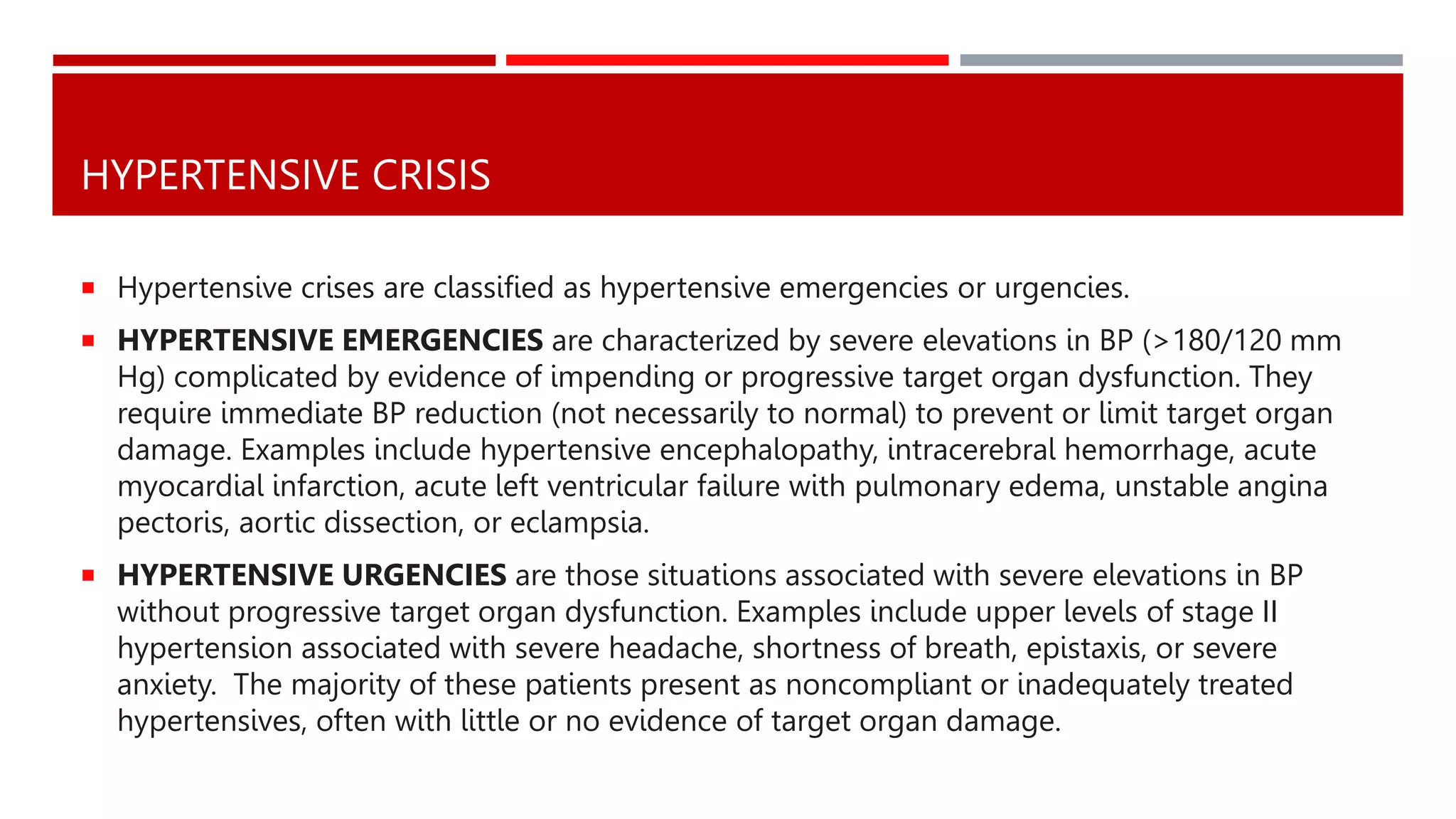 "Hypertensive Emergencies: Urgent Management and Treatment Protocols ...