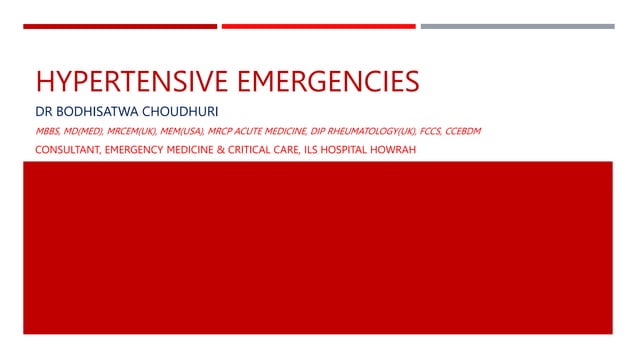 Hypertensive Emergencies | PPT