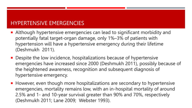 Hypertensive Emergencies | PPT