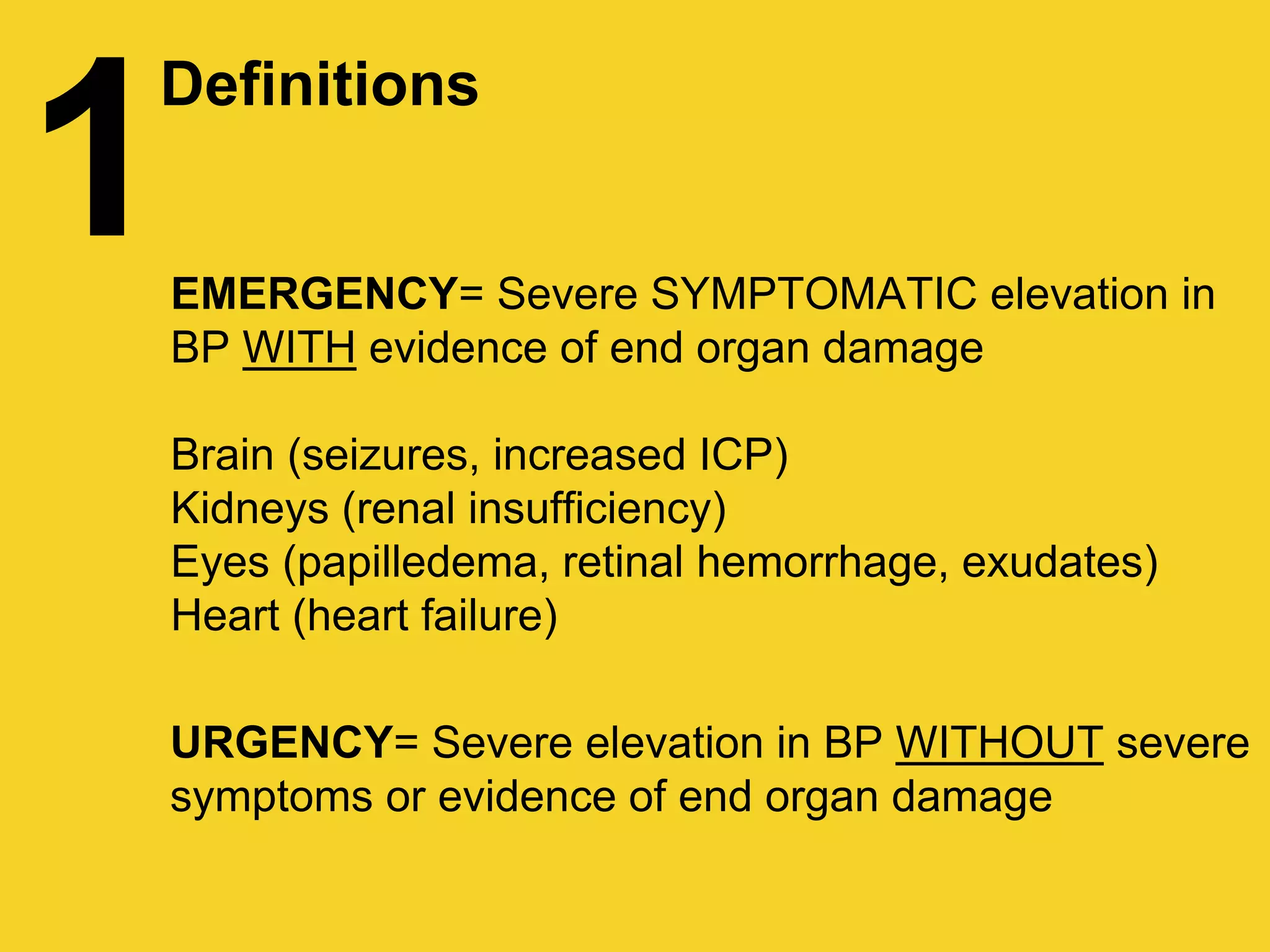 Hypertensive Emergency | PPTX