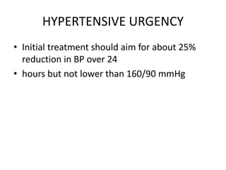 Hypertensive crisis | PPTX