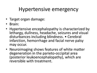 Hypertensive crisis | PPTX