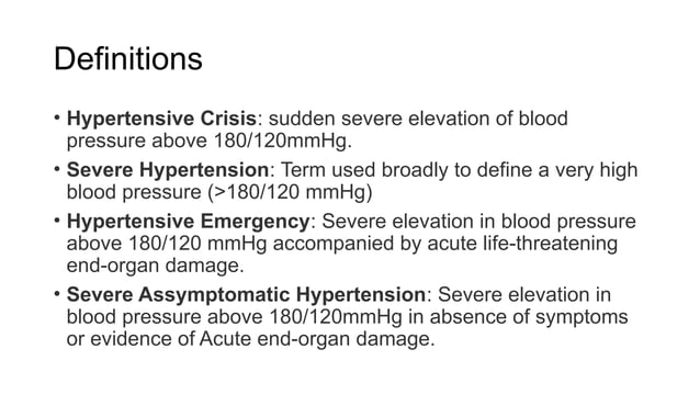 Hypertensive emergency.pptxbbbbbbbbbbbbbbb | PPTX