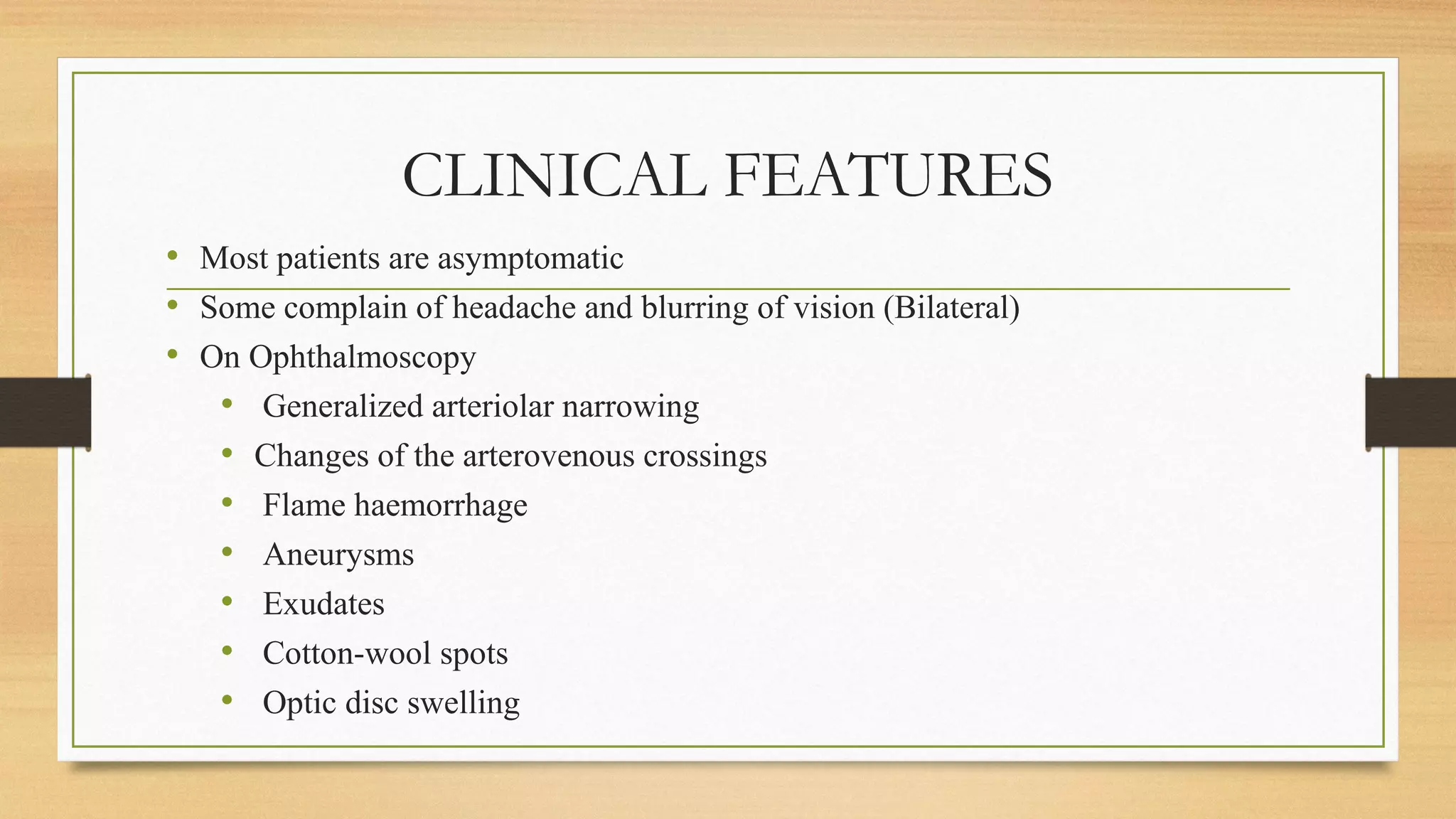 Hypertensive retinopathy | PPT