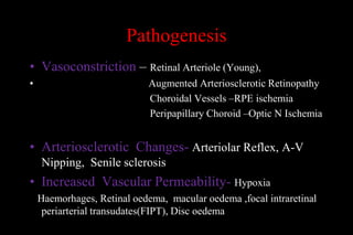 Hypertensive retinopathy,Dr M SAQUIB | PDF