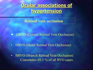 Hypertensive retinopathy | PPT