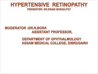 HYPERTENSIVE RETINOPATHY power point.pptx