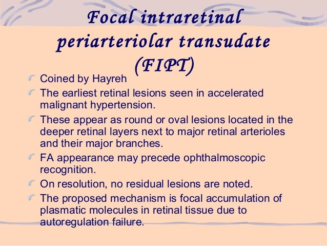 Hypertensive Retinopathy