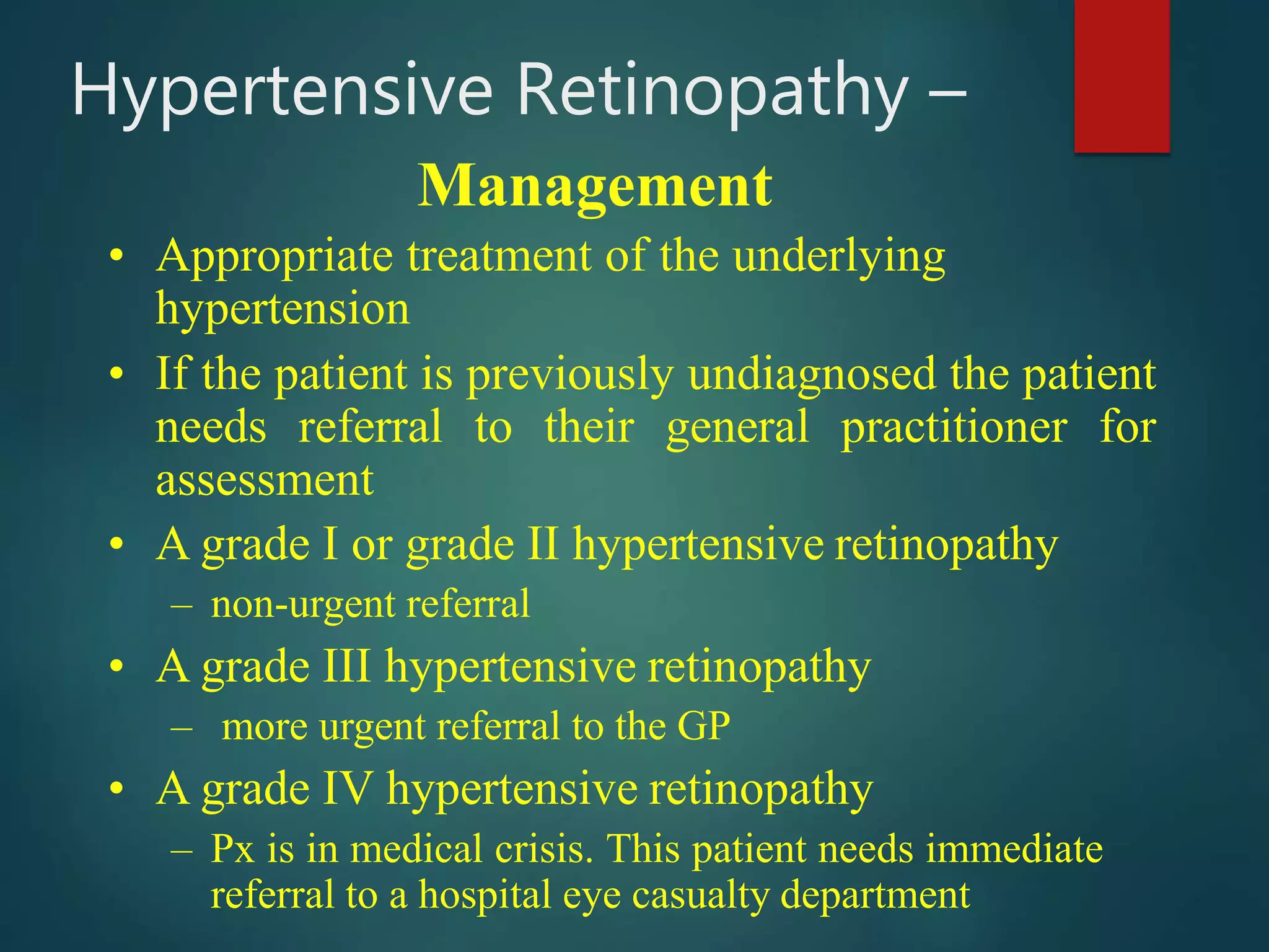 Hypertensive retinopathy converted | PPTX