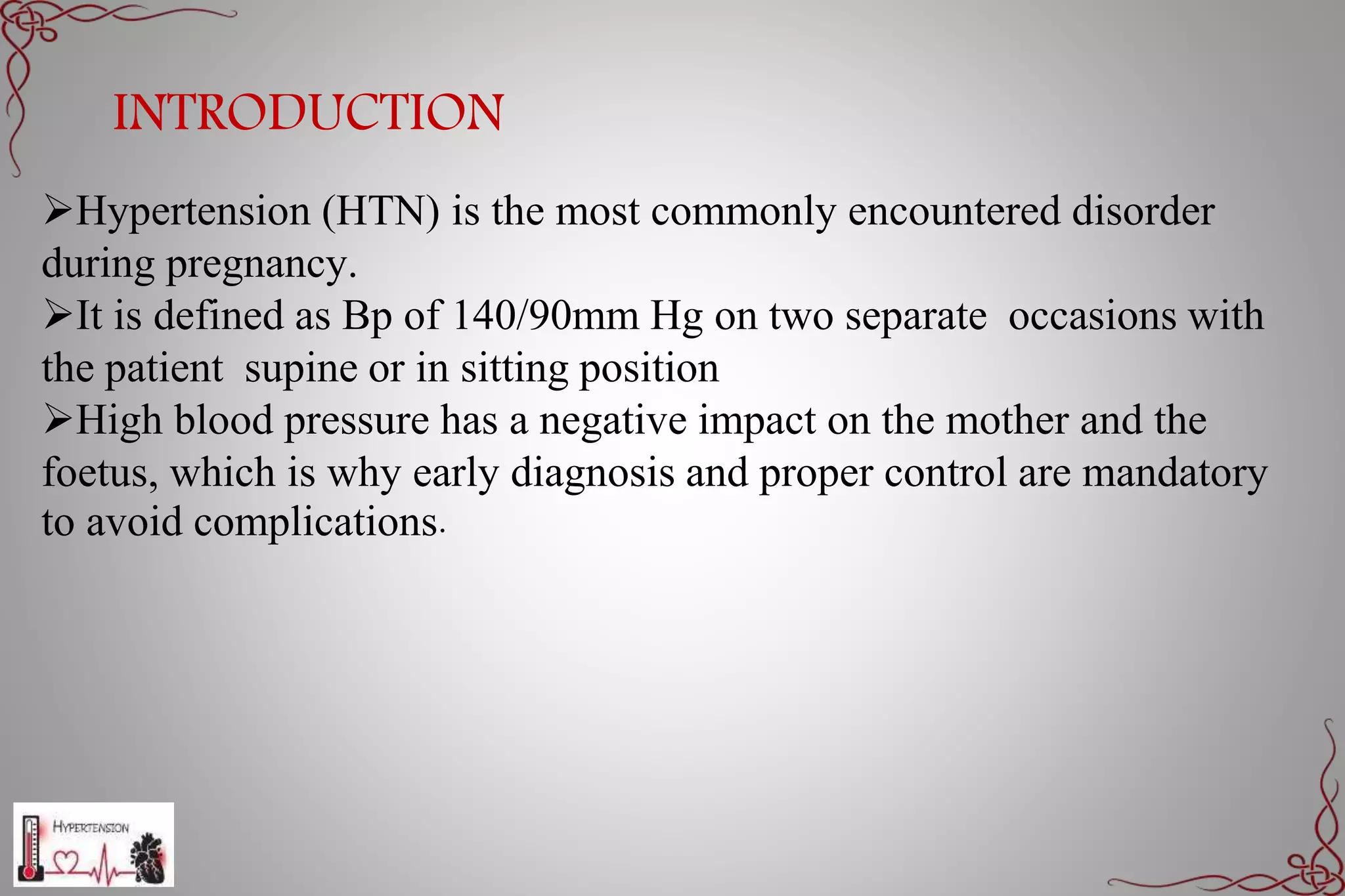 Hypertention in pregnancy | PPTX