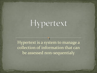 Hypertext | PPT