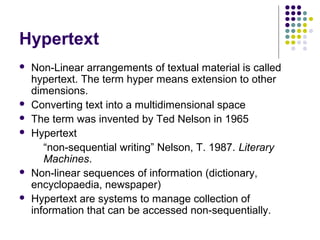 Hypertext | PPT
