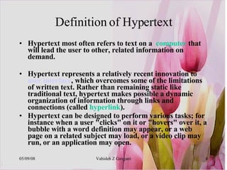Hypertext | PPT