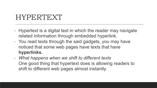Hypertext-and-Intertext.pptx | Fiction | Books and Literature