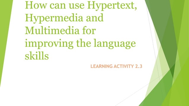 Hypertext, hypermedia and multimedia Karina Chancusig | PPTX