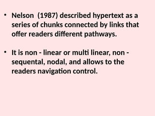 HYPERTEXT grade 11 reading and writing11 | PPTX