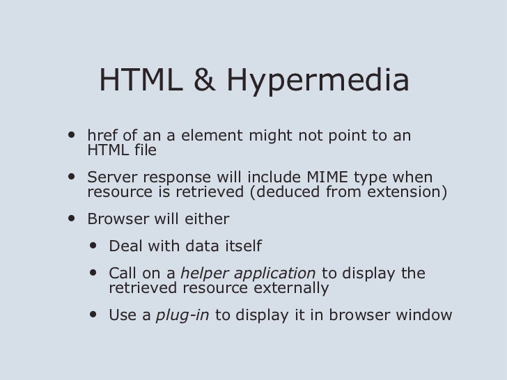 Hypertext and hypermedia