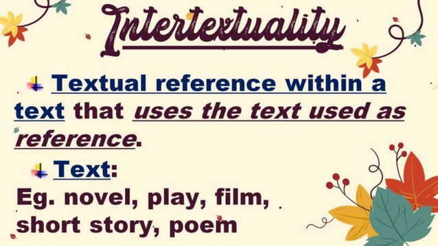 Hypertext & intertext - Reading and writing Skills - grade 11 - 2nd sem ...