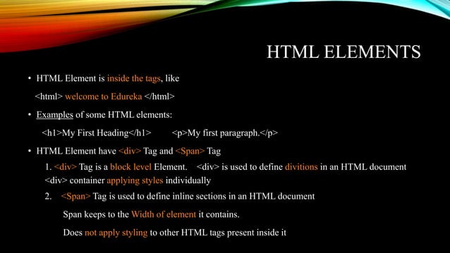 Hyper Text Markup Language Presentationpptx