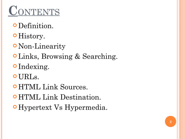 Hypertext presentation | PPT