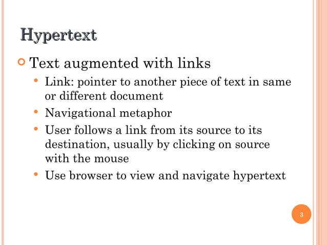 Hypertext presentation | PPT