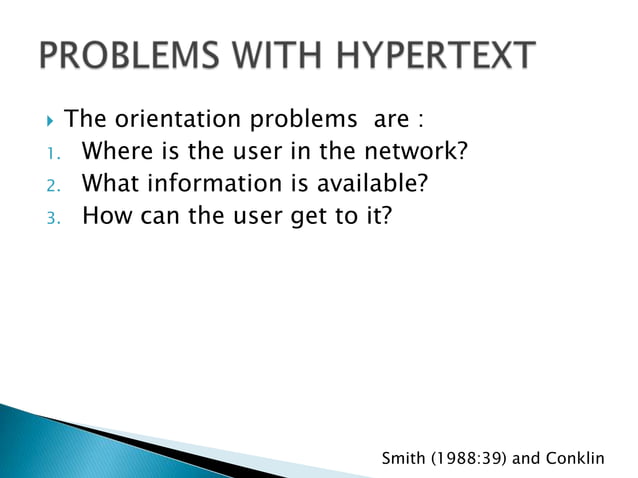 Hypertext system | PPT