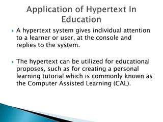 Hypertext system | PPTX