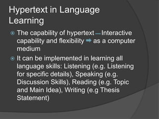 Hypertext System | PPTX | Computing | Technology & Computing