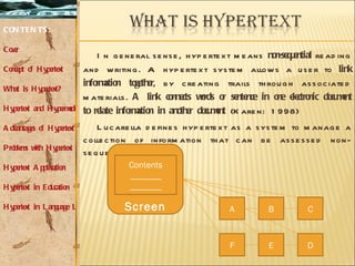 Hypertext system | PPT | Internet for Beginners | Internet