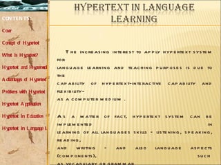 Hypertext system | PPT | Internet for Beginners | Internet