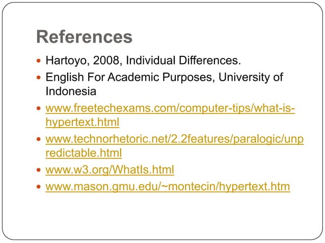 Hypertext system | PPT