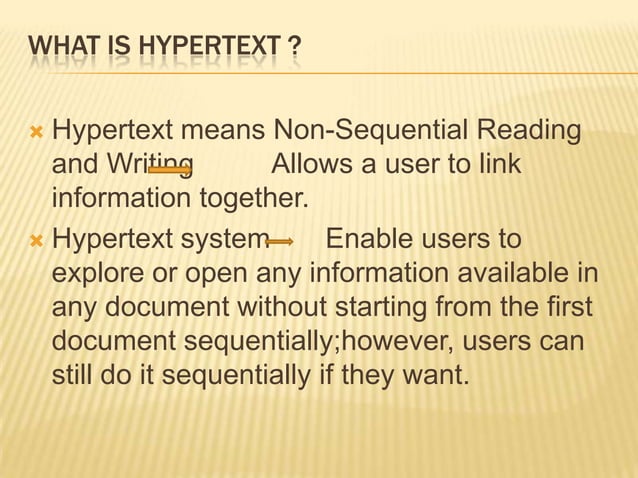 Hypertext system | PPT