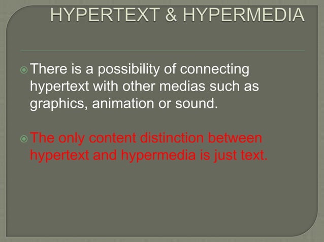 Hypertext system | PPT