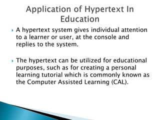 Hypertext system | PPTX