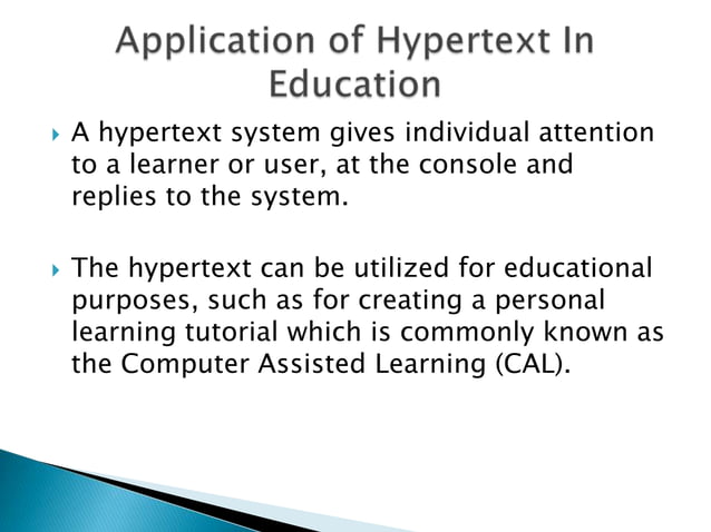 Hypertext system | PPT
