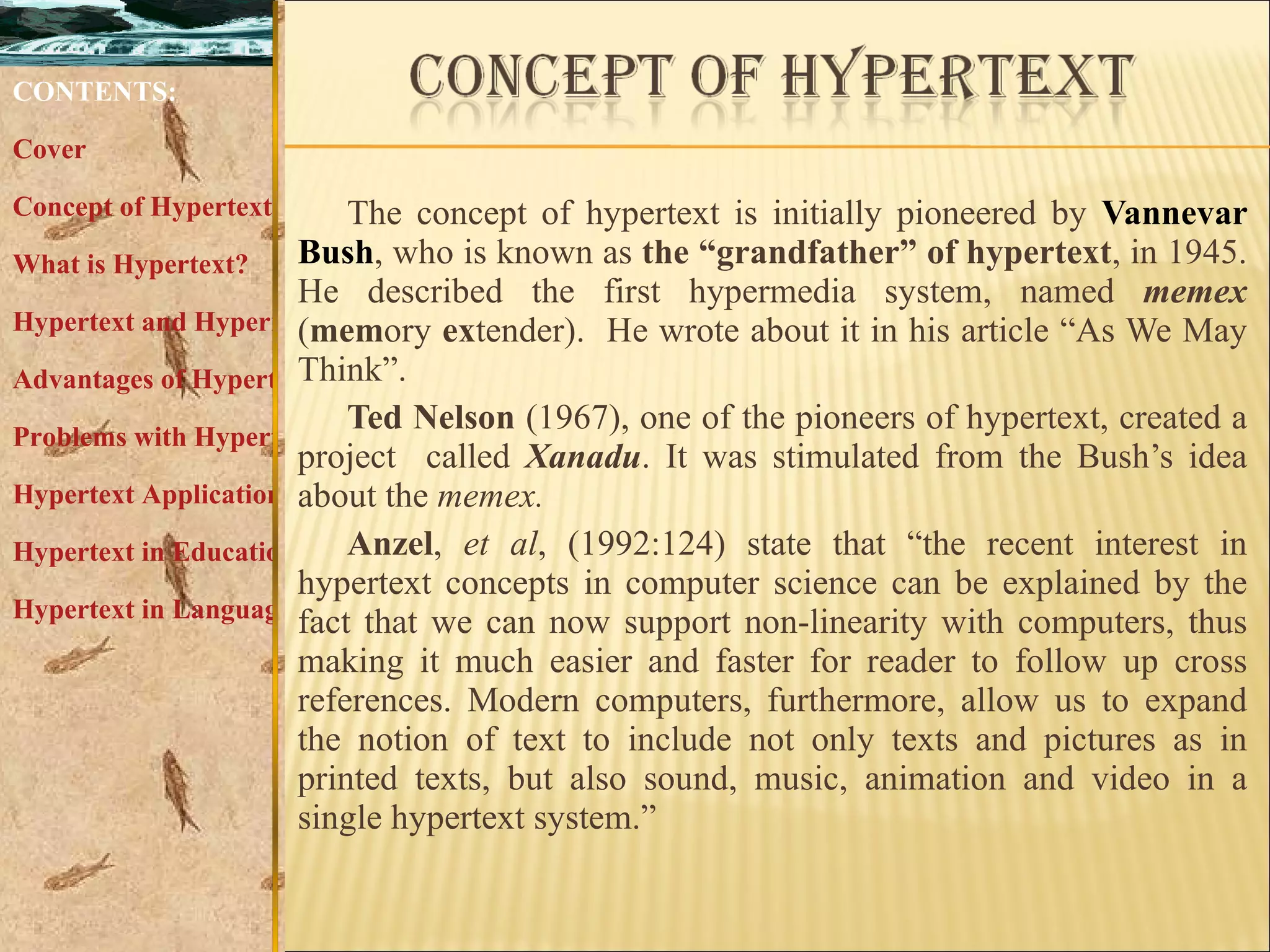 Hypertext System hwstwo | PPT