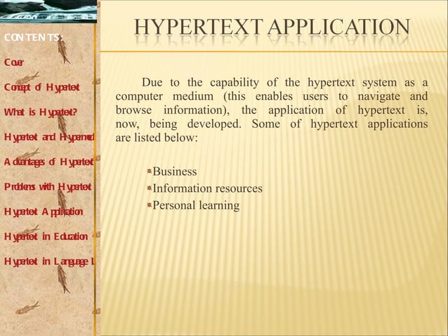 Hypertext system new | PPT